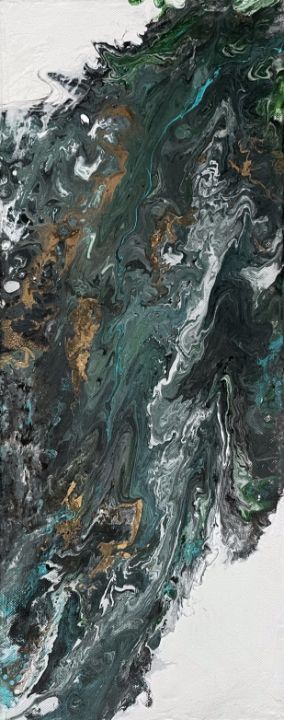 Turquoise Passion - Analim - Paintings & Prints, Abstract, Movement ...