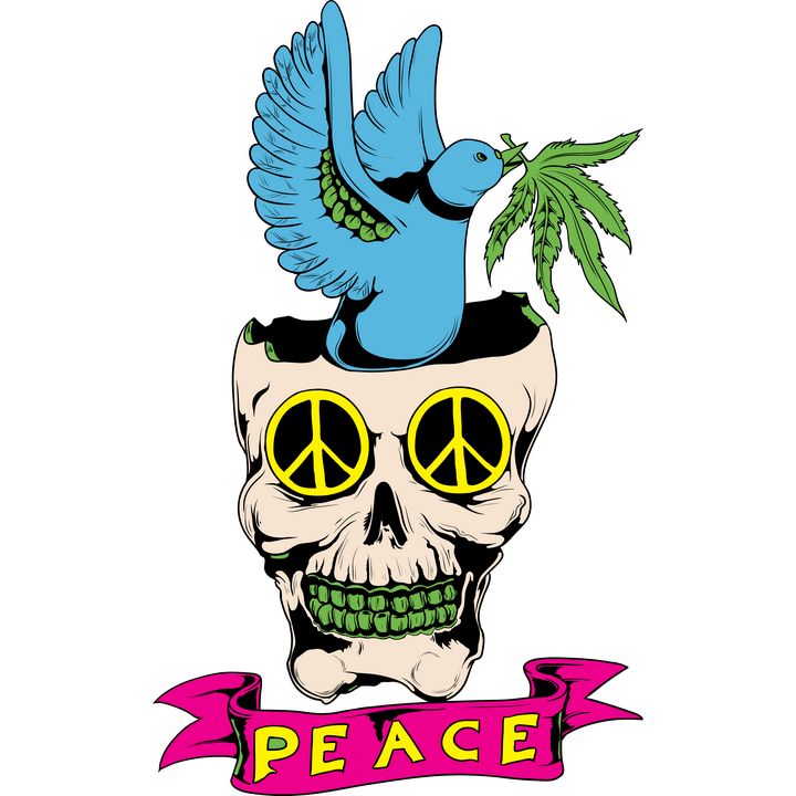 Peace Dove skull - Perfect designers - Digital Art & AI, Religion ...
