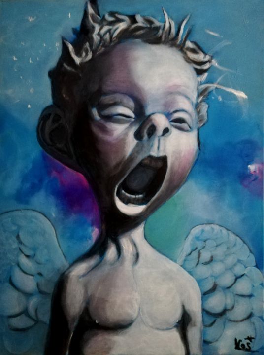 Angels are tired - Mr Colors galerie - Paintings & Prints, Childrens ...