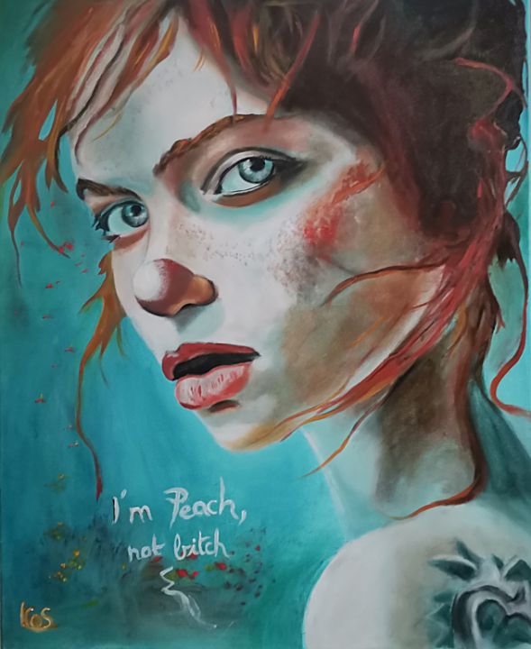 Peach - Mr Colors galerie - Paintings & Prints, People & Figures ...