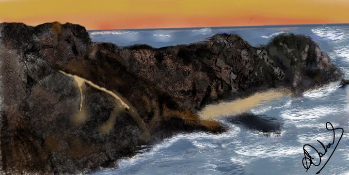 Rock Pier - My choose - Digital Art, Landscapes & Nature, Beach & Ocean ...