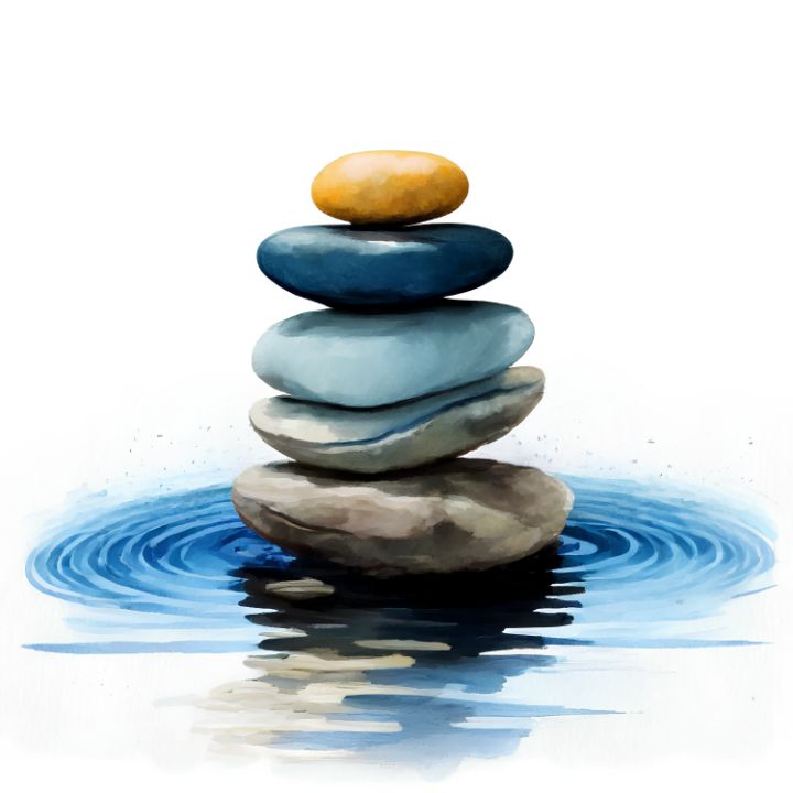 Balancing Stones Collection Zen - CreativeModernArt - Paintings ...