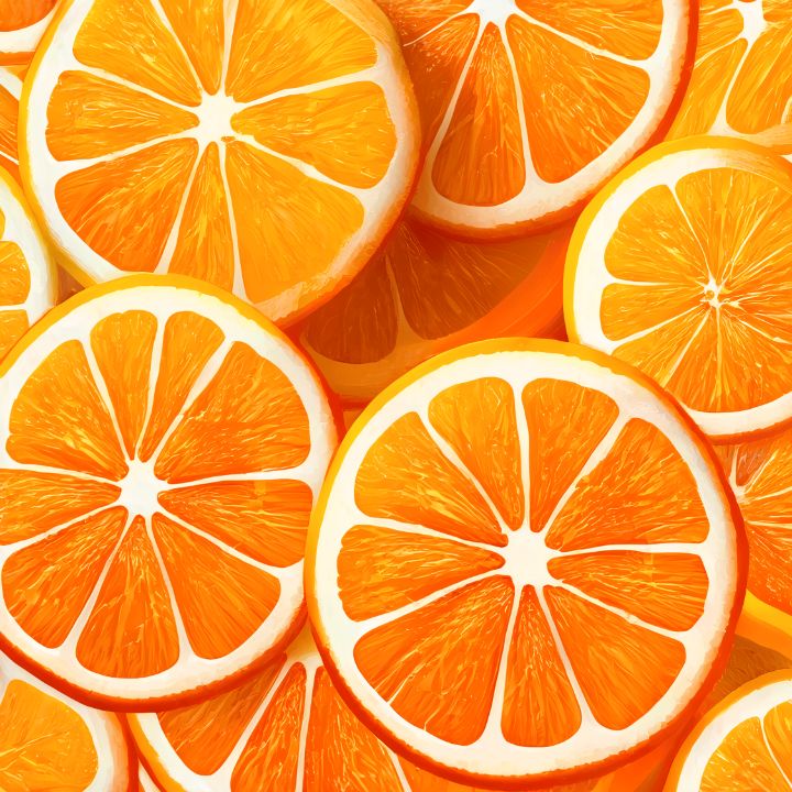 Realistic Orange Slices Closeup - CreativeModernArt - Paintings ...