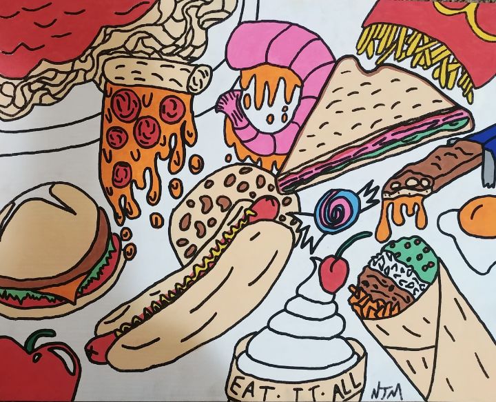 Artistic Food Collages Summer Food | Illustration By Season Of Victory