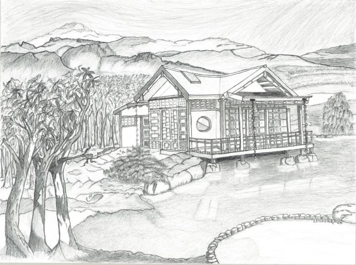 Wind House - Leicester Gallery - Drawings & Illustration, Landscapes ...