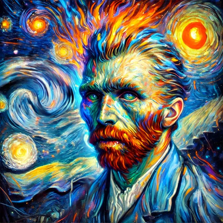 Van Gogh, abstract, surreal - Antonio Ormachea - Digital Art & AI ...