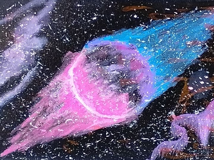 Visiting another galaxy - Slap The Canvas Artwork - Paintings & Prints ...