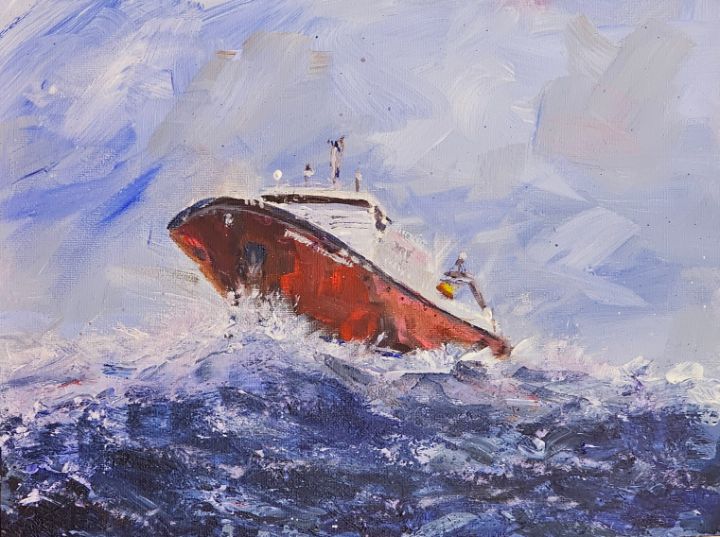 Fishing Vessel Amaltal Columbia - Bill Rainey's Art - Paintings ...