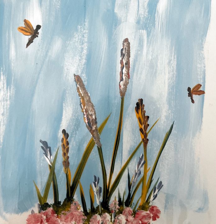 Cattail Delight - DB FLOWER ART - Paintings & Prints, Flowers, Plants ...
