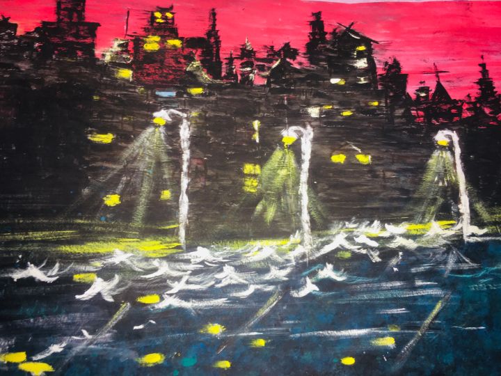 SIN CITY WHY. - MUFASA STUDIOS - Paintings & Prints, Abstract ...