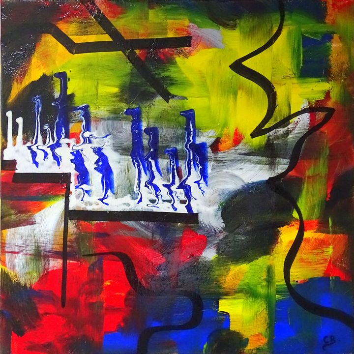 Coming together - CB. - Paintings & Prints, Abstract, Other Abstract ...