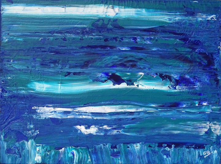 Rolling waves - CB. - Paintings & Prints, Landscapes & Nature, Beach ...