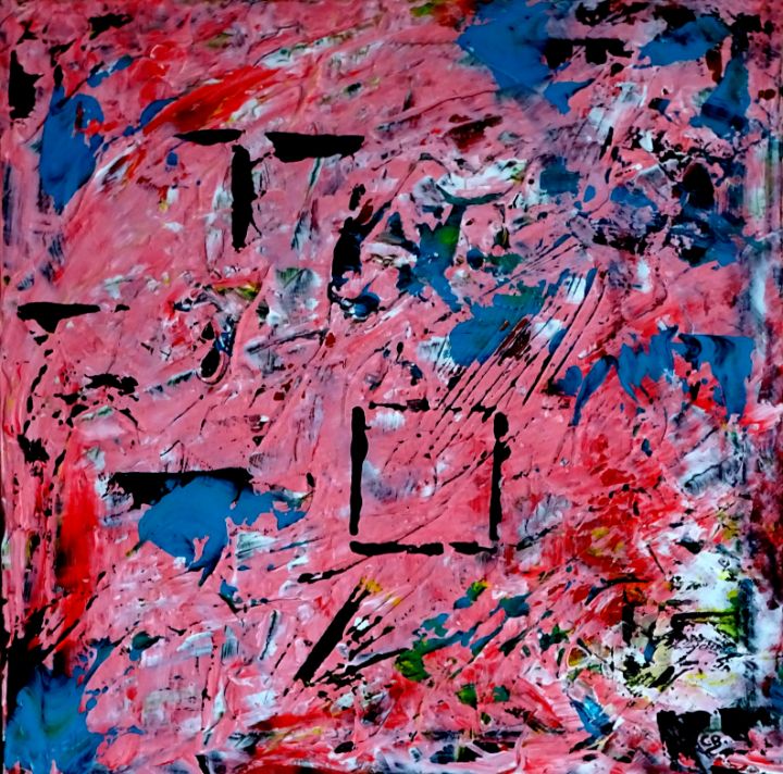Pink floyed - Conrad Bloemers - Paintings & Prints, Abstract, Movement ...