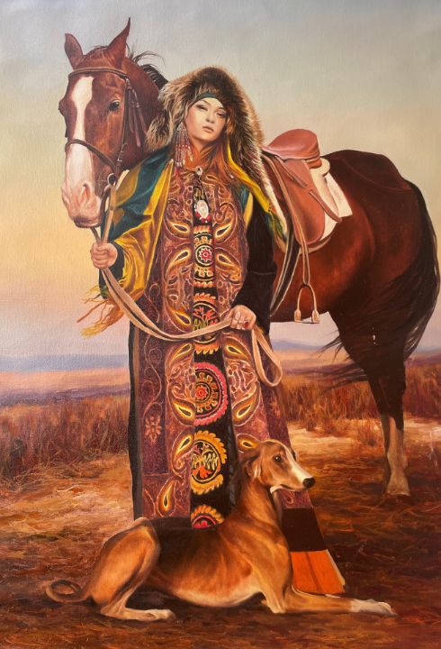 NOMAD GIRL - Artgram - Paintings & Prints, Ethnic, Cultural, & Tribal ...