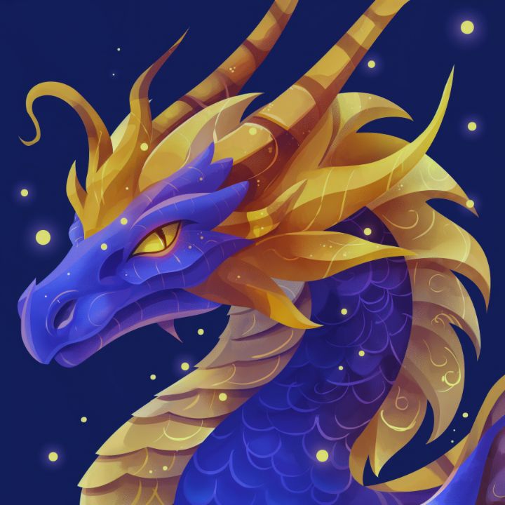 Celestial Flame Dragon - BannockBurn - Digital Art & AI, Fantasy ...