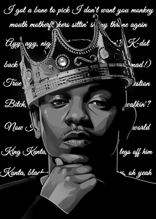 Kendrick Lamar - Nins studio art - Digital Art, Entertainment, Music ...