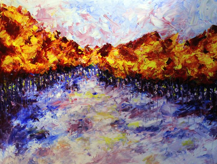 Lane - Anna Chadwick - Drawings & Illustration, Landscapes & Nature ...