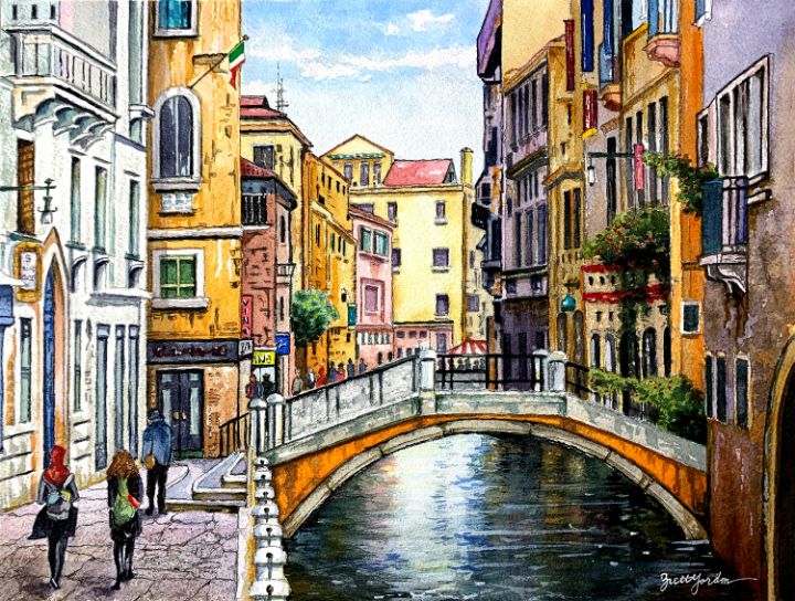 Urban Italia - Brett Gordon - Paintings & Prints, Places & Travel ...