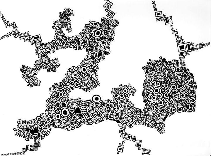 Segments - Art by LPD - Paintings & Prints, Abstract, Irregular Forms ...