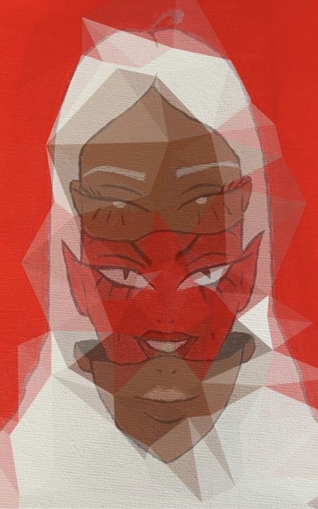 Imposter - Art by Akpene - Paintings & Prints, Abstract, Figurative ...