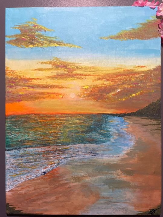 Serenity - Rachel Zewe - Paintings & Prints, Landscapes & Nature, Beach ...