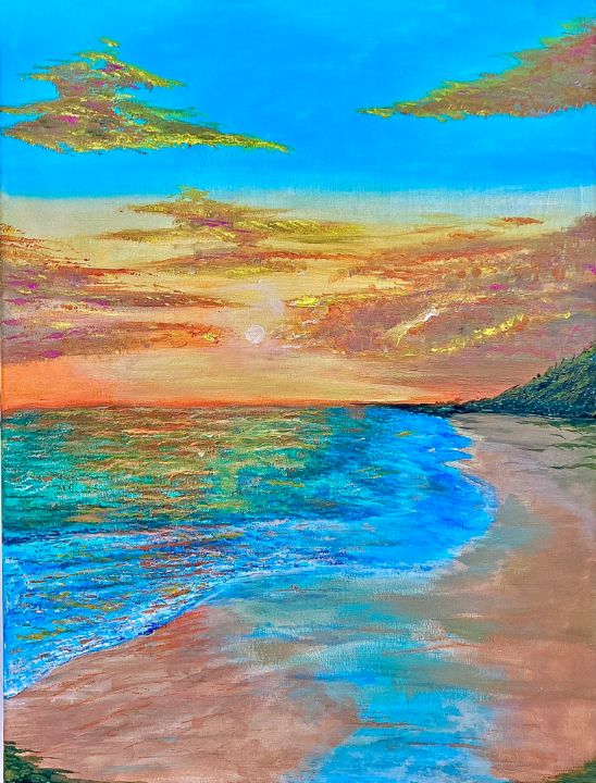Serenity - Rachel Zewe - Paintings & Prints, Landscapes & Nature, Beach ...