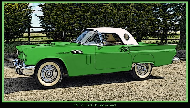 T-Bird - FJ Designs - Paintings & Prints, Vehicles & Transportation ...