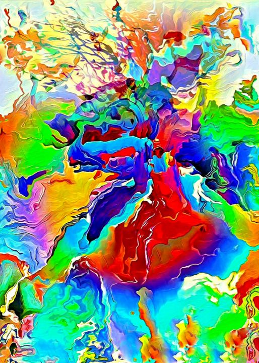 Splashes of color ocean interlude ab - SilverPixieArt - Digital Art ...