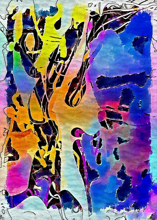 Urban graffiti sunset abstract - SilverPixieArt - Digital Art & AI ...