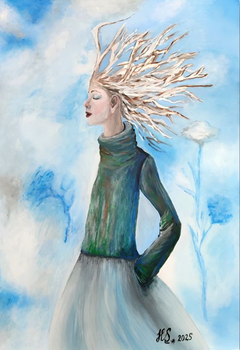 The mood of the wind(5) 50x35 (2025) - Helen Spoon - Paintings & Prints ...