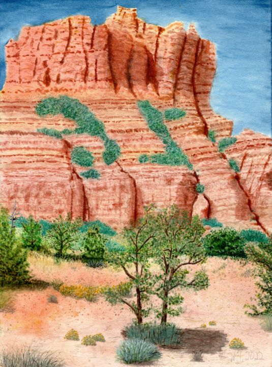 Sedona Arizona Desert Mountain - Artigiani Fine Arts Gallery ...