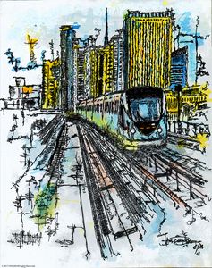 Metro Dubai - Hassoon Bobs - Drawings & Illustration, Vehicles ...