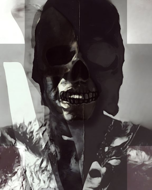 Sinister frame - + Red + Sirio + - Paintings & Prints, Abstract ...