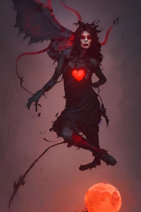 Winged Evil Horror Fantasy HD Wallpaper: Angel, Devil, Daemon, Horror,
