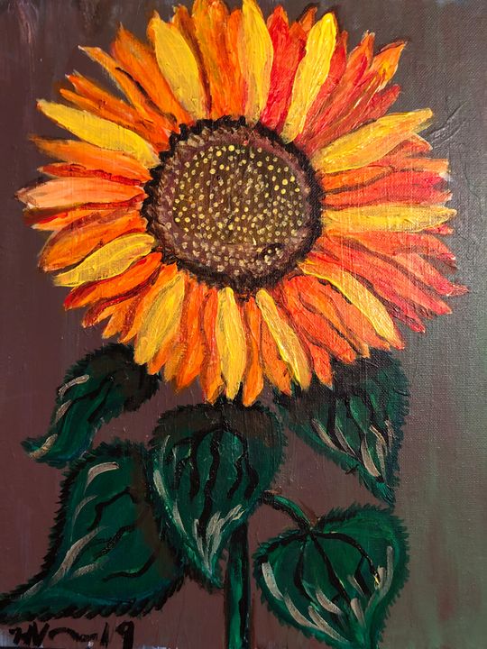 Sunflower: PTSD Survivor - Ellie Varro - Paintings & Prints, Flowers ...