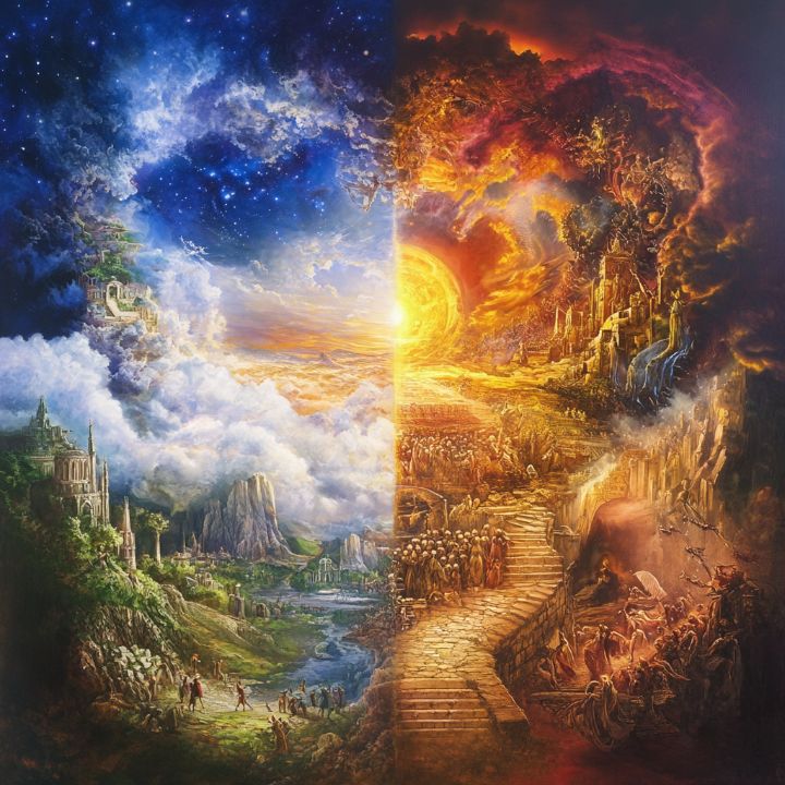 Between heaven and hell - Rafał Sulikowski - Digital Art & AI, Fantasy & Mythology, Space ...