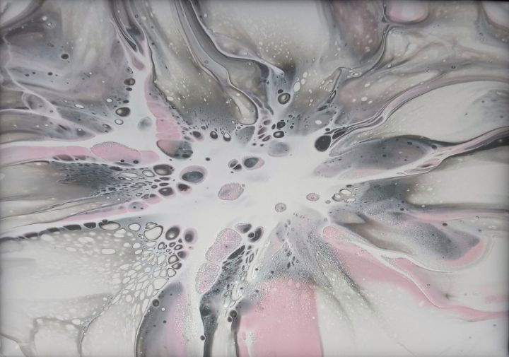 Silver Ghost - Pouring the Vibes - Paintings & Prints, Abstract, Other ...