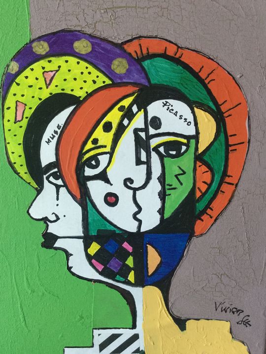 Picasso and muse - Twisted mind. Greeting cards, ART. COLLAGES ...