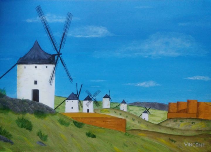 Consuegra, Spain - Vincent's Art Gallery - Paintings & Prints, Places ...