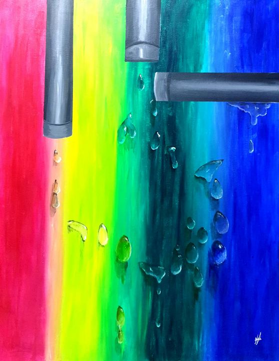 Condensation - Kylie Boo - Paintings & Prints, Abstract, Landscape - ArtPal