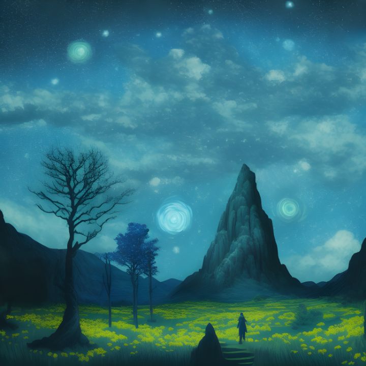 avatar film landscaping starry night - Artificial Art - Paintings ...