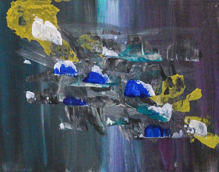 floating rock - KC art gallery - Paintings & Prints, Abstract, Movement ...