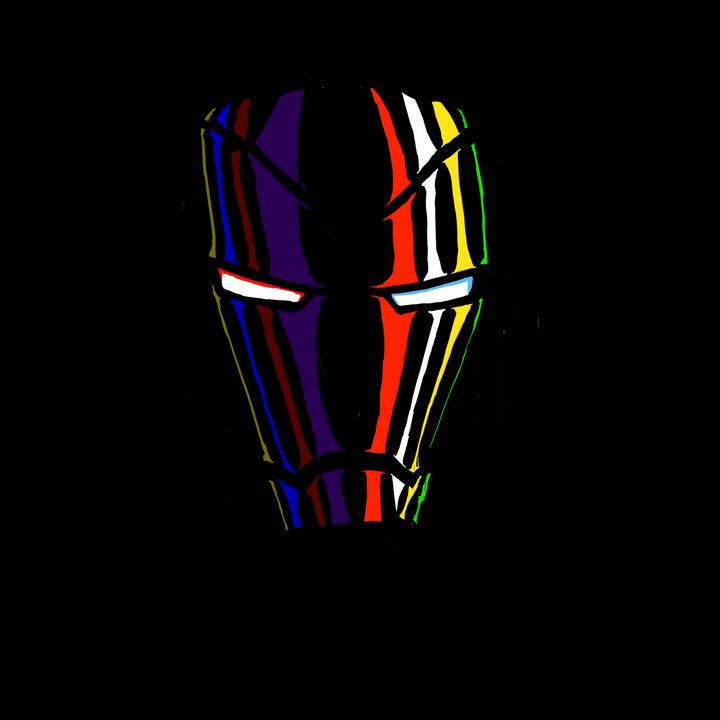A colorful Iron Man - Doug Duncan - Digital Art & AI, People & Figures ...