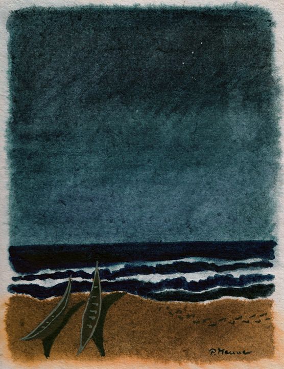 Beach in Puri - peter menne - Paintings & Prints, Landscapes & Nature ...