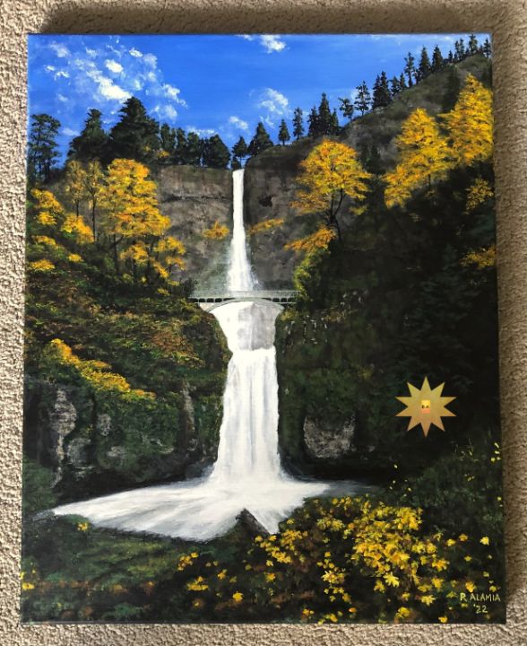 Multnomah Falls - Bob's Art - Paintings & Prints, Landscapes & Nature ...