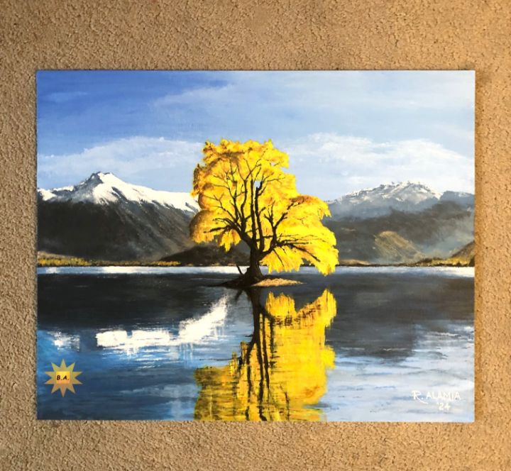 'That Wanaka Tree' - Bob's Art - Paintings & Prints, Flowers, Plants ...