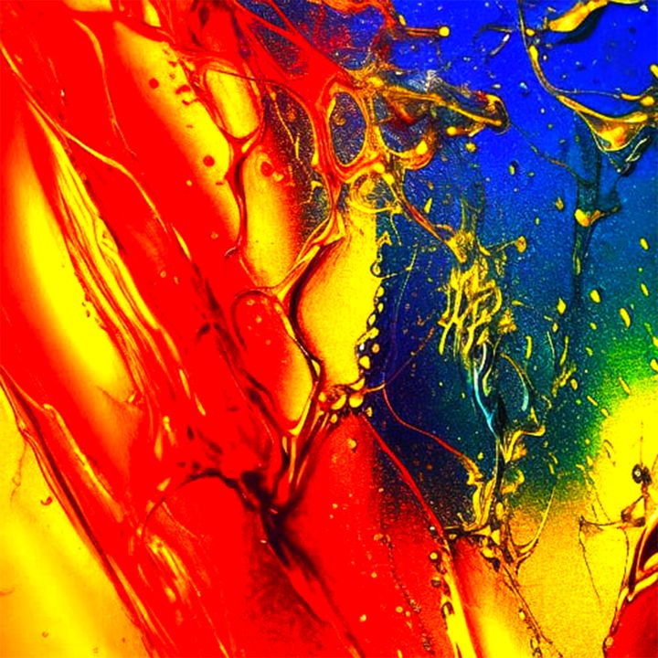 Abstract splash of colors - Role Reversal - Digital Art & AI, Abstract ...