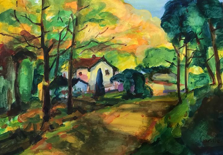 memory of a village - Camille Peng - Paintings & Prints, Landscapes & Nature, Villages & Towns ...