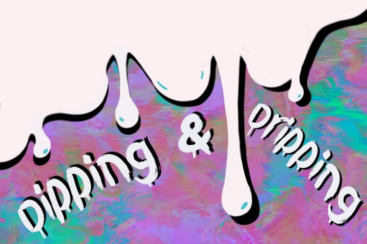 Dripping - Mind’s Eye - Digital Art & AI, Abstract, Text - ArtPal