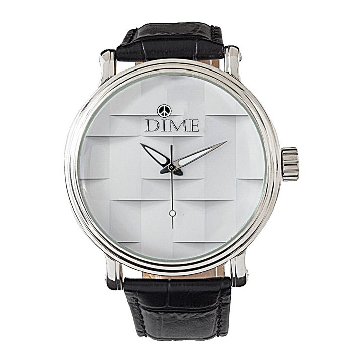 WHITE 3-D DIME TIMEPIECE WRISTWATCH - Dizzy The Artist Fine Art ...
